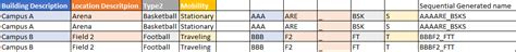 excel create sequential value based on input from multiple drop downs