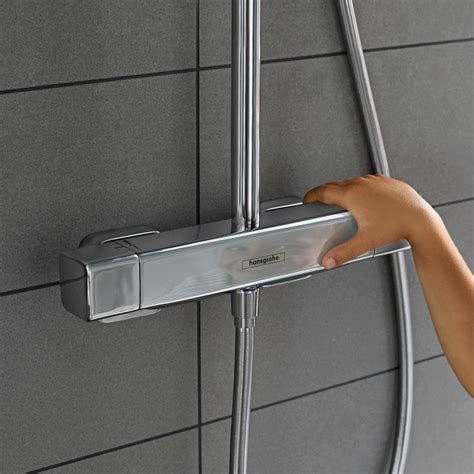 Hansgrohe Croma E 1jet Showerpipe Mit Thermostat Mit Ecosmart