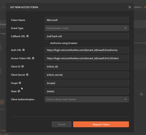 azure using postman to get authorization code oauth2 0 stack overflow
