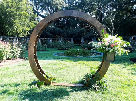 Rustic Wooden Wedding Arch Moon Gate Decorated Wooden Wedding