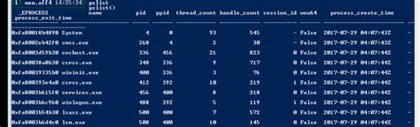 rekall memory analysis framework for windows linux and mac osx
