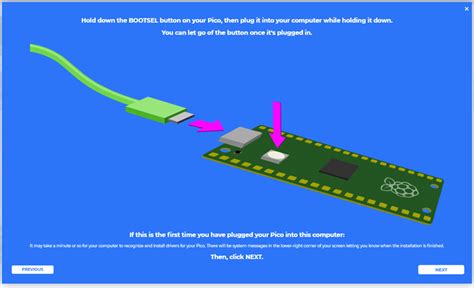 pico graphic programming lesson 1 set up pico and make it blink