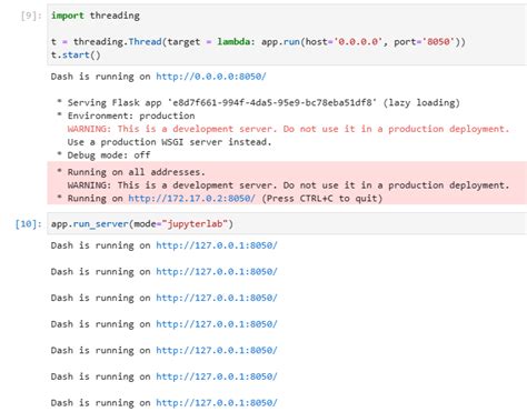 docker how to view dash app in inline or jupyterlab mode when