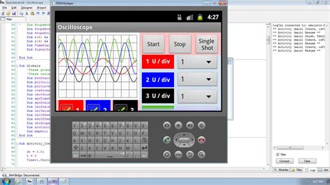 android oscillator application using basic4android tutorial part 2