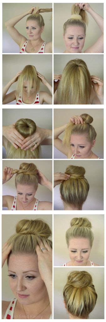 How To Use A Hair Donut Hair Tutorial Hair Donut Hair Bun Tutorial