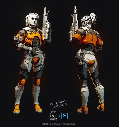 Share Via Artstation Ios App Artstation © 2015 Female Marines