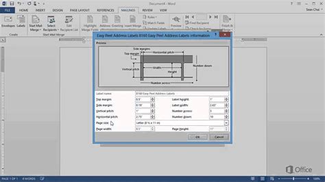 training create labels in word 2013 create and print