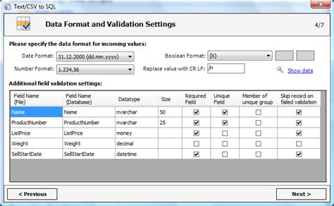 sql scripter import text csv to sql utility for