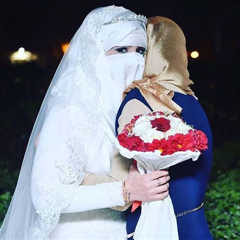 Beautiful Muslim Bride Hijabi Wedding Niqab Hijab Bride