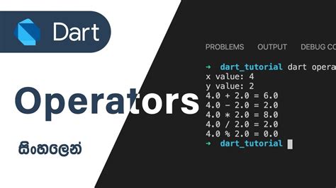 how to use dart operators dart for beginners tutorial 04 in