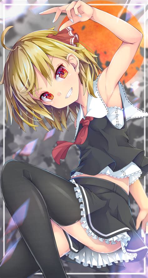 Safebooru 1girl Adapted Costume Ahoge Arm Up Armpits Bangs Black