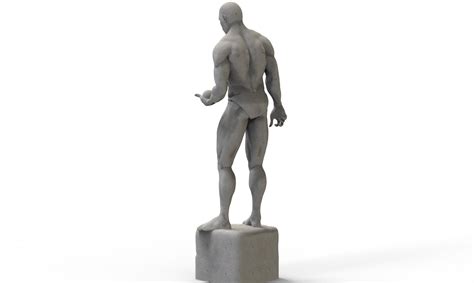 The Man Sculpture 3d Model 25 Max Stl Obj Free3d