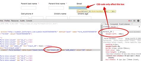 label align css question