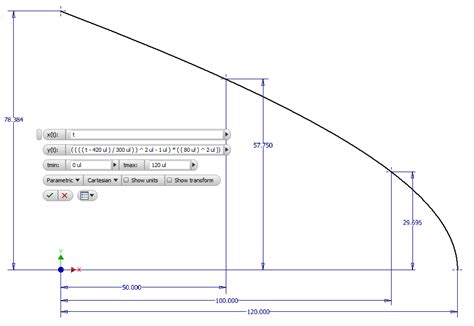 solved how to create a hyperbola curve using equation curve autodesk