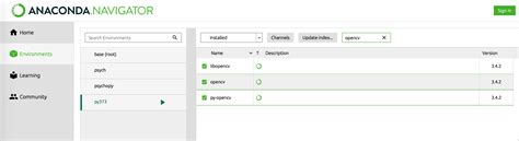 import opencv visible in environment but not usable in spyder