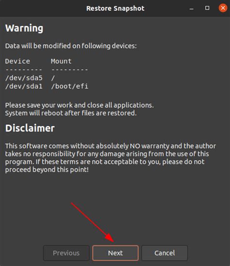 how to backup and restore linux system with timeshift ostechnix