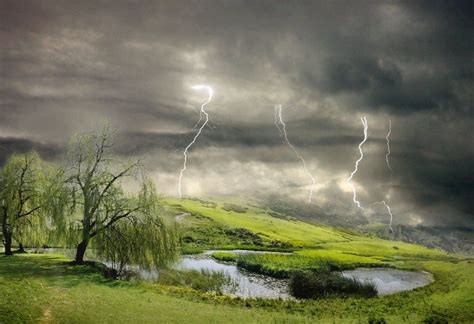 Stormy Day Dark And Stormy Stormy Night Digital Illustration