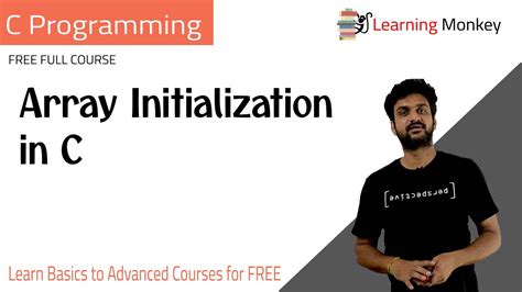 array initialization in c lesson 44 c programming learning