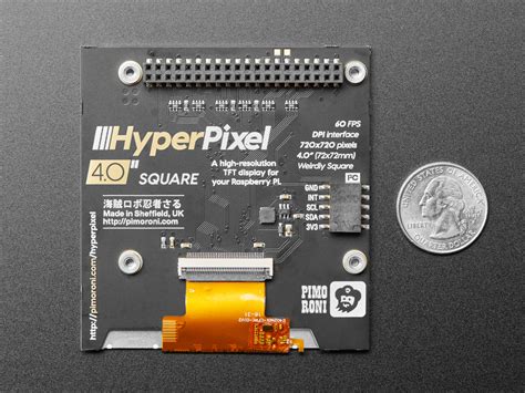 pimoroni hyperpixel 4 0 square hi res display for raspberry pi [non
