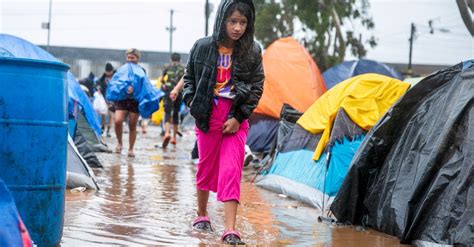 Rains Turn Squalid Migrant Camp Near California Border Into Scene Of