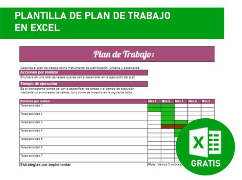 Plantillas Para Planes De Trabajo