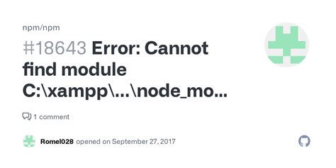 error cannot find module c xampp node modules npm bin npm cli js