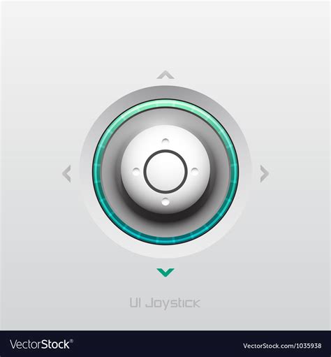 joystick ui button design royalty free vector image