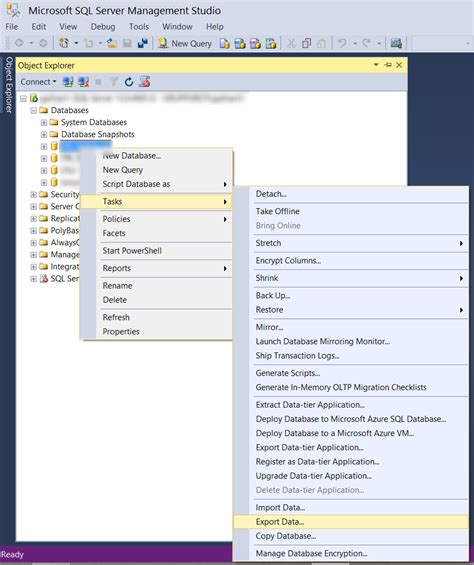 sql server migrating data from one mssql db to another