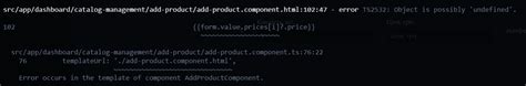typescript angular 14 typed formarray object is possibly undefined