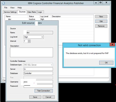 troubleshooting the database exists but it is not prepared for