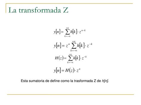 Ppt Transformada Z Powerpoint Presentation Free Download Id 2259346