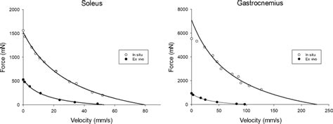 Force Velocity Curves Produced In Non Fatigued Conditions From A