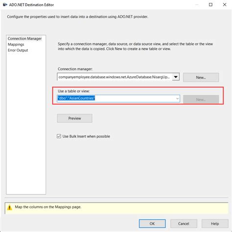 how to export data from excel into multiple tables in azure sql