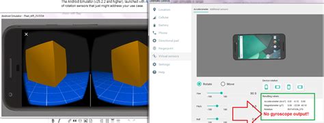 emulation how to emulate a gyroscope in an android emulator stack