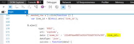 javascript json error expected occurs in ie only stack overflow