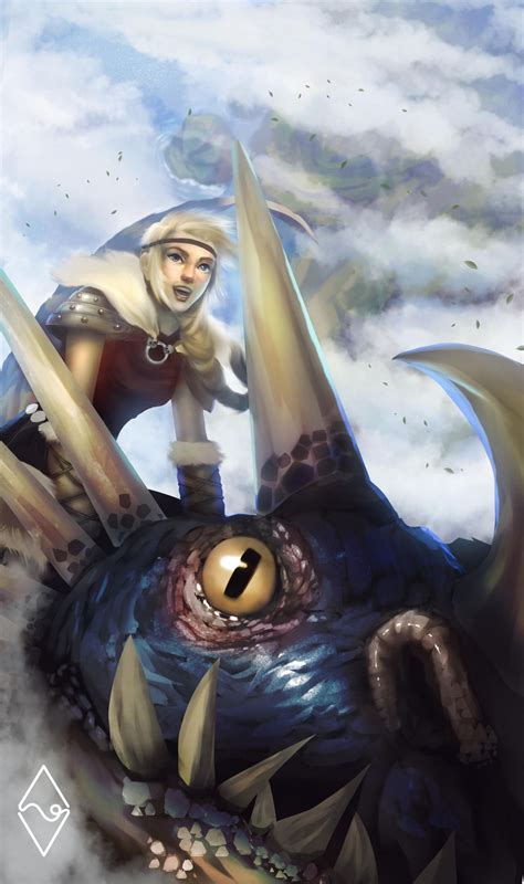 Astrid Hofferson And Stormly How To Train Your Dragon Fanart How