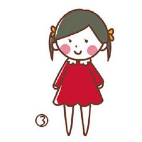 可爱的男孩女孩卡通小人漫画画法和教程 男孩女孩简笔画 2 [ 图片 6p ] 才艺君
