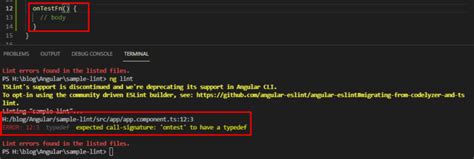 what is linting in angular understand with example