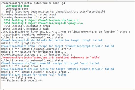 c undefined reference of an extern variable when using cmake stack