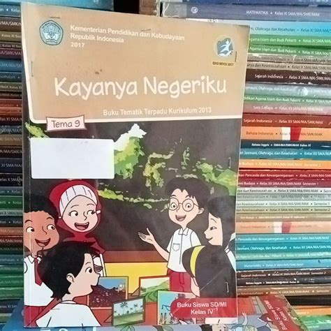 Jual Buku Tematik Terpadu Kurikulum 2013 Edisi Revisi 2017 Kls 1v Sd