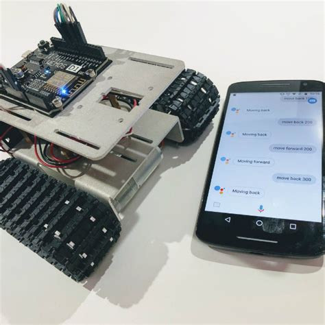 esp8266 powered tank with voice control hackaday