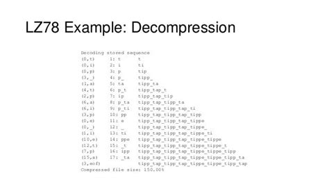 lz77 and lz78 compression algorithms