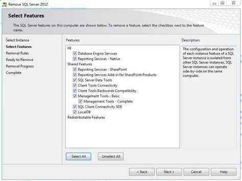 hodentekmsss uninstalling sql server 2012