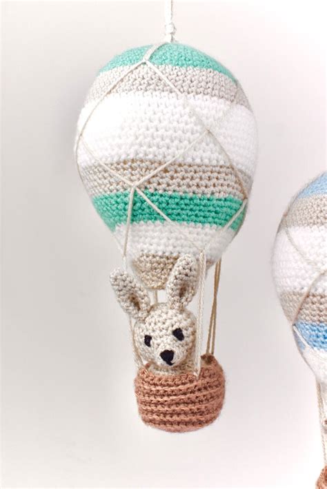 Hot Air Balloon Crochet Pattern Crochet Mobile Pattern Etsy Uk