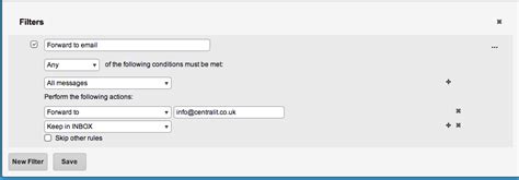 forwarding messages to another email address