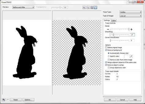how to convert a bitmap to a vector with coreldraw