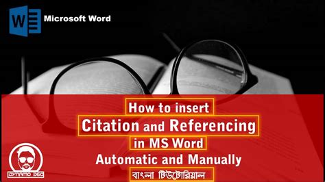 How To Insert Citation And Referencing In Ms Word Automatic And