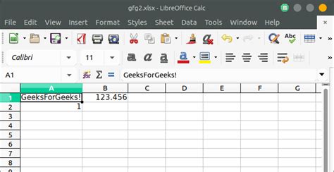 php spreadsheet setting a cell value by coordinate geeksforgeeks