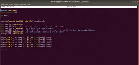 strings in c c [with examples and quizzes] dataflair