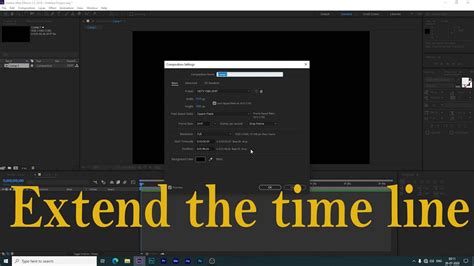 how to extend the timeline in after effects how to extend your timeline